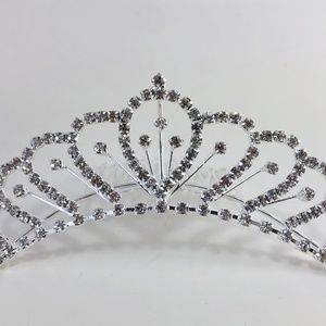 Accessories | Clear Crystal Rhinestone Silver Tone Comb Tiara | Poshmark